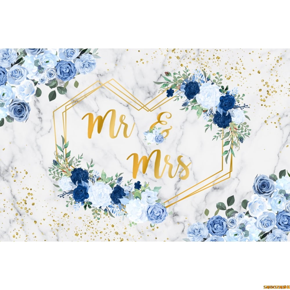 Mr & Mrs Wedding Photography Background Flowers Floral Miss to Mrs ...