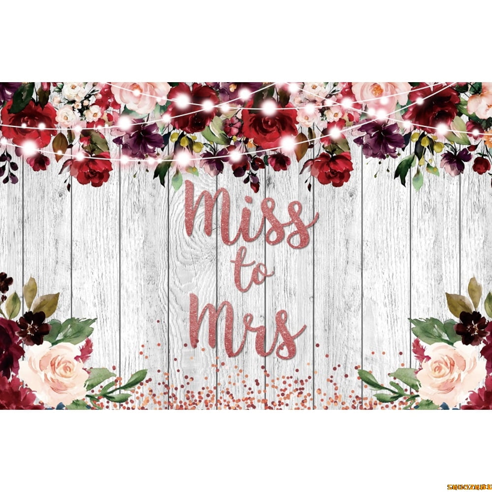Mr & Mrs Wedding Photography Background Flowers Floral Miss to Mrs ...