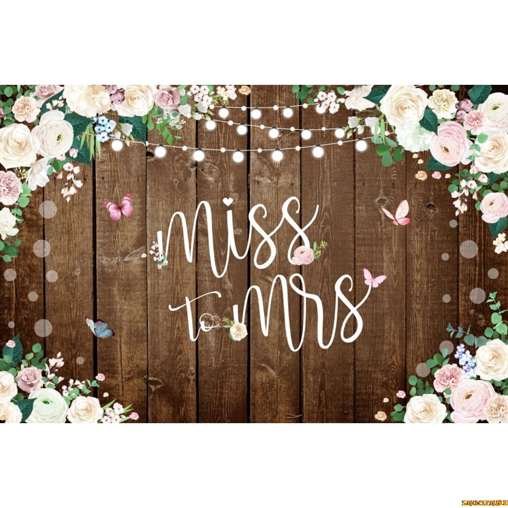 Mr & Mrs Wedding Photography Background Flowers Floral Miss to Mrs ...