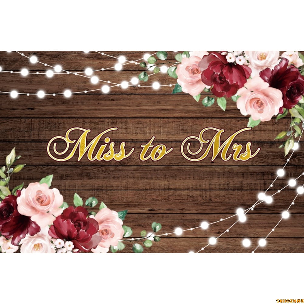 Mr & Mrs Wedding Photography Background Flowers Floral Miss to Mrs ...