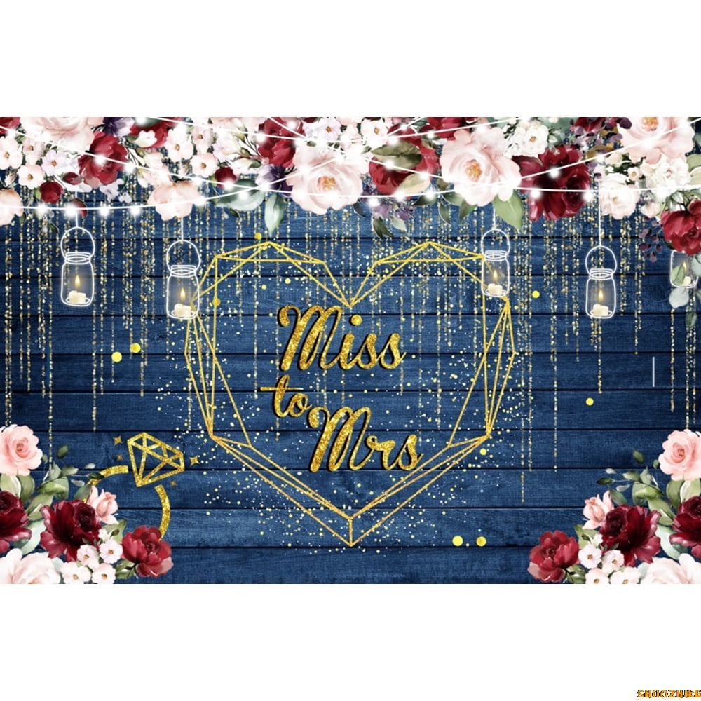 Mr & Mrs Wedding Photography Background Flowers Floral Miss to Mrs ...
