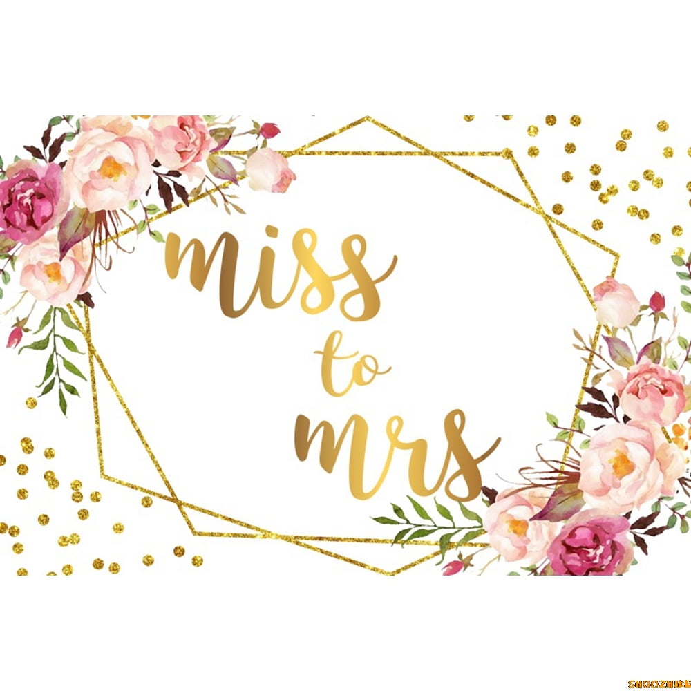 Mr & Mrs Wedding Photography Background Flowers Floral Miss to Mrs ...