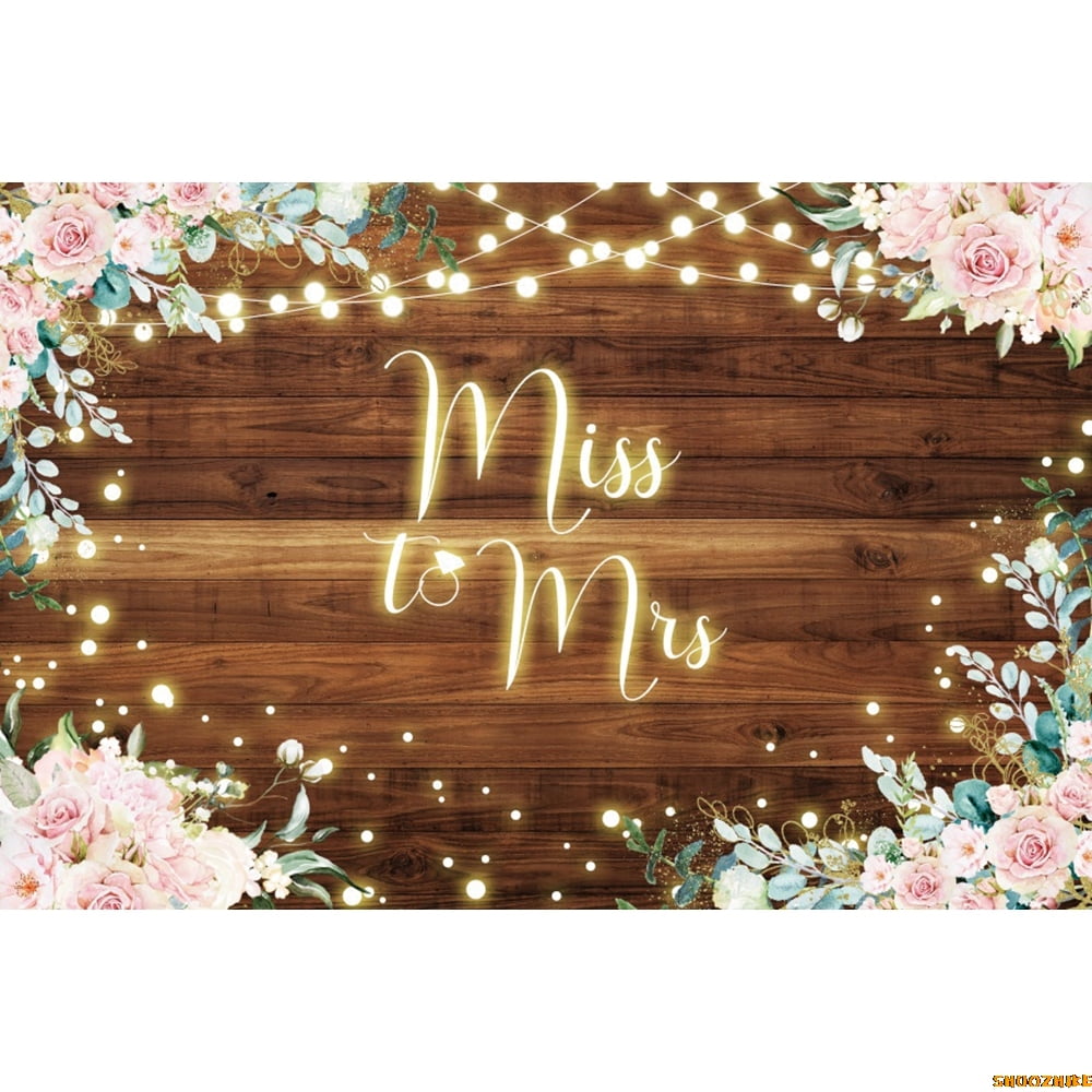 Mr & Mrs Wedding Photography Background Flowers Floral Miss to Mrs ...