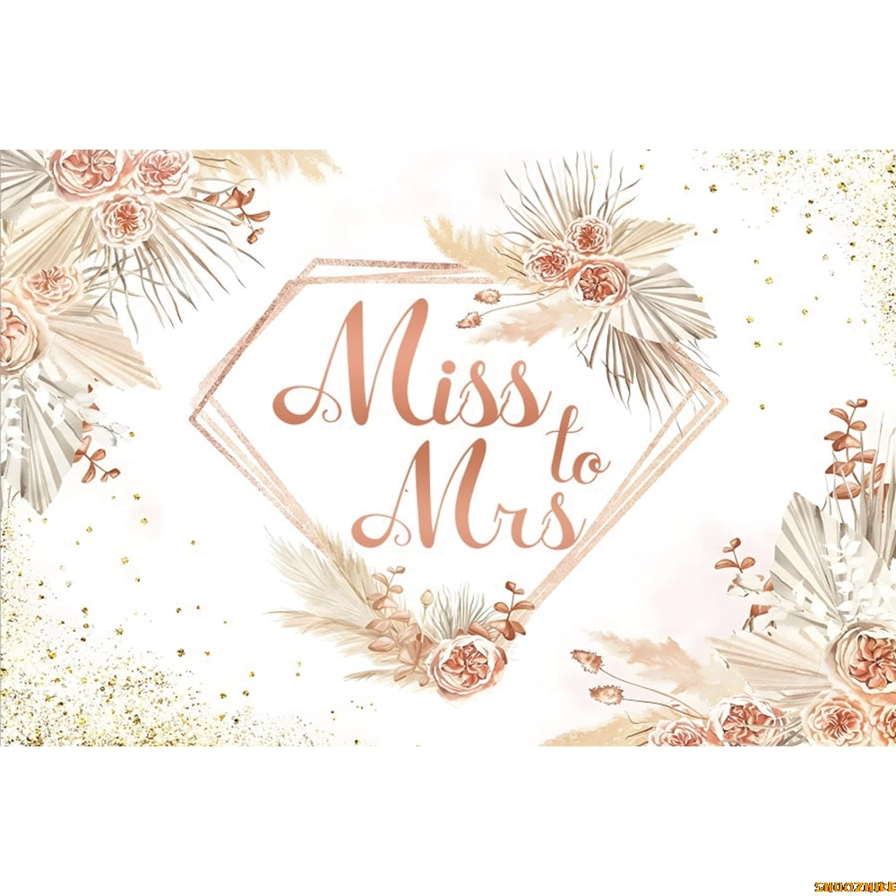 Mr & Mrs Wedding Photography Background Flowers Floral Miss to Mrs ...