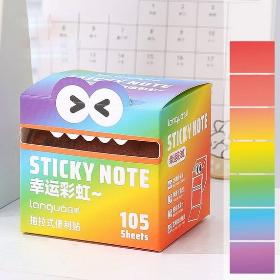 Mr. Paper 105/108Sheets/roll Pull-out Sticky Notes Student Stationery ...