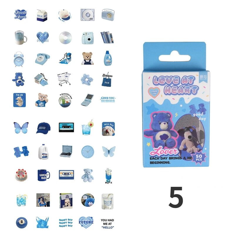 Mr. Paper Cute Cartoon Animal Box Stickers DIY Decorative Handbook ...