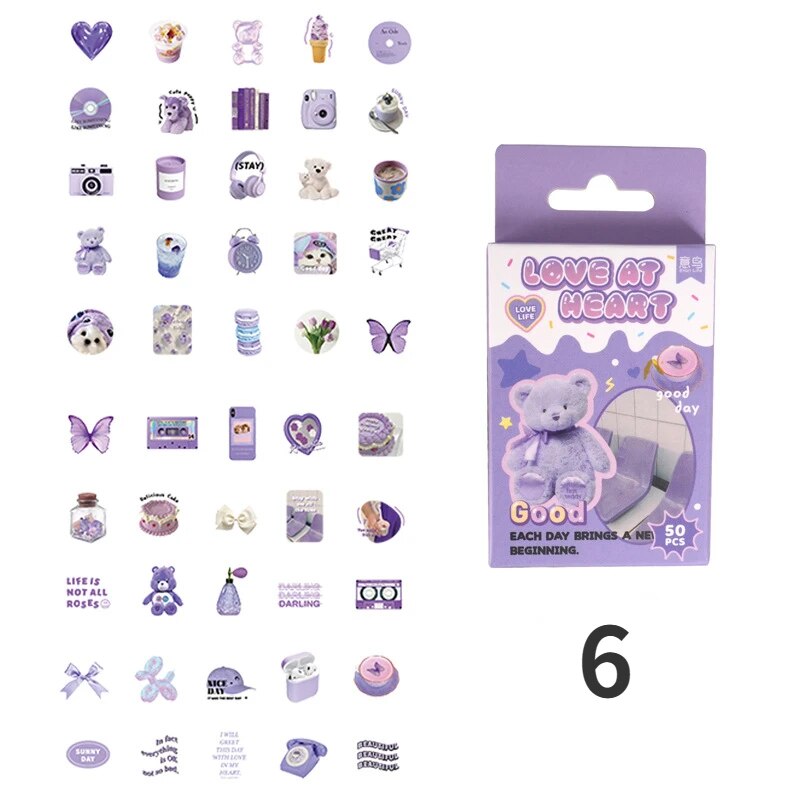 Mr. Paper Cute Cartoon Animal Box Stickers DIY Decorative Handbook ...