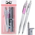 Mr. Pen- Mechanical Pencils 0.5mm, 2 Pack with Grip, Lead and Eraser ...