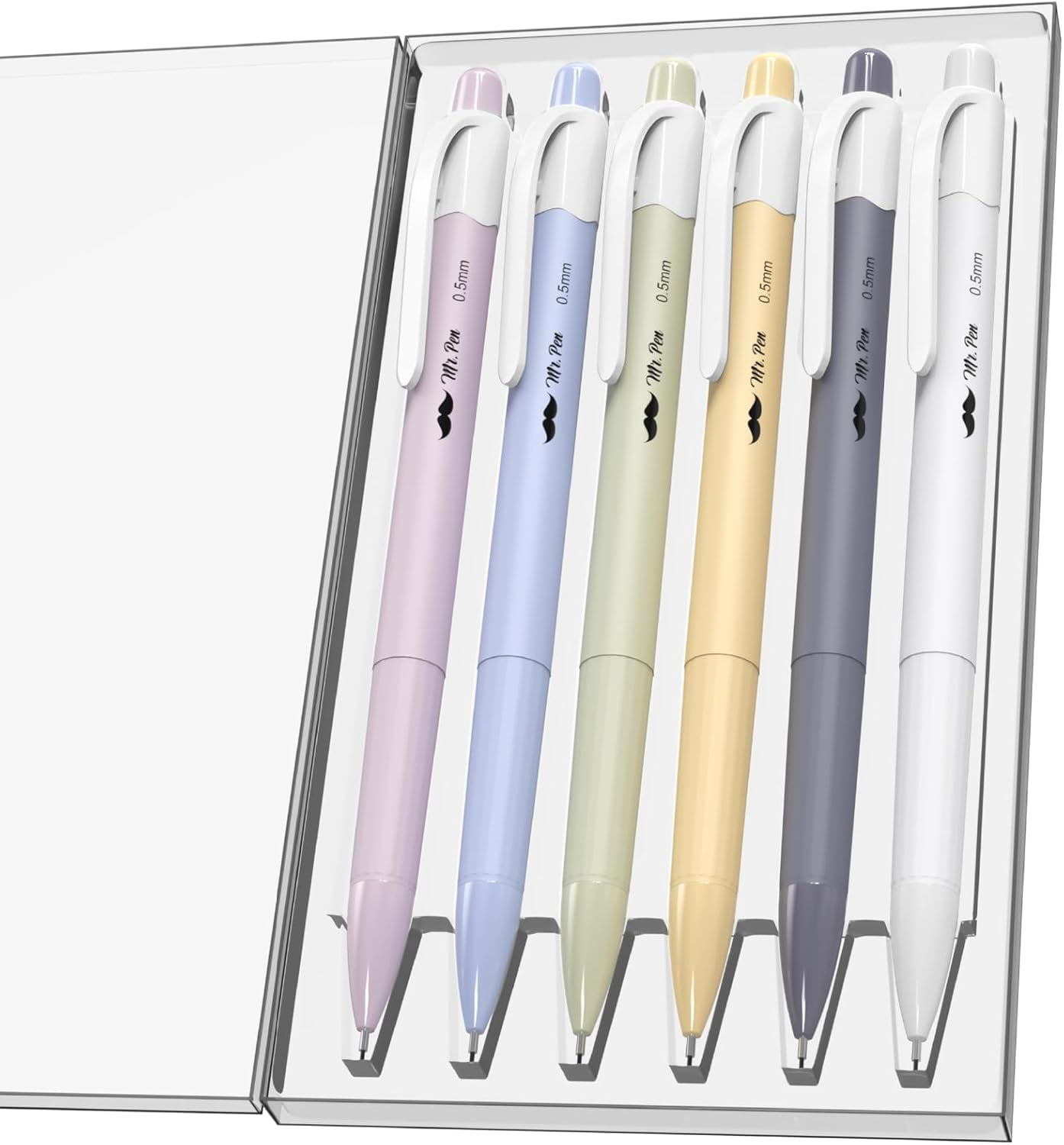 Mr. Pen- 0.5mm Mechanical Pencil Set, 6 Pack, Macaron Pastel, Cute ...