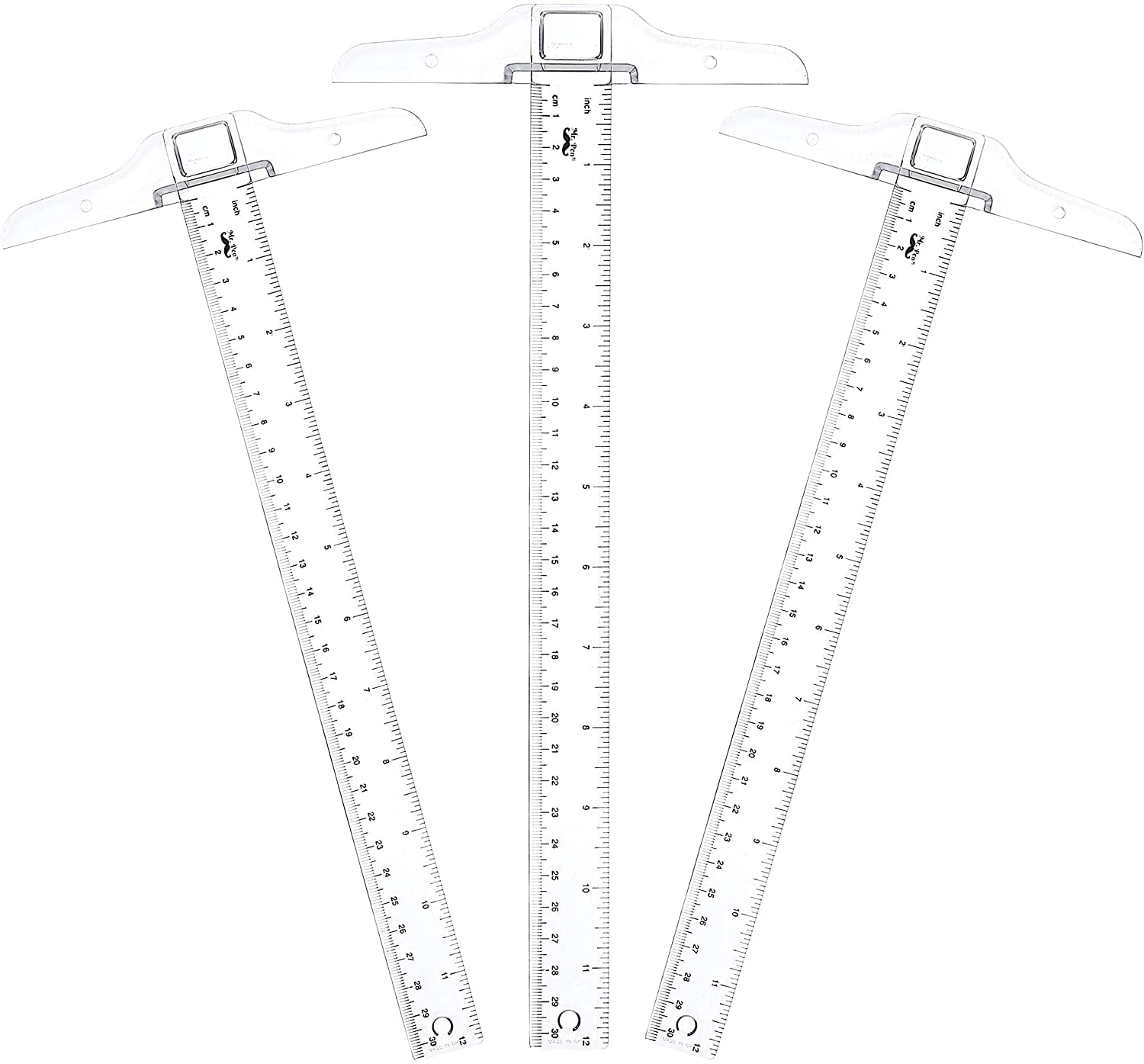 Mr. Pen- 12 Inches Plastic T Square, 3 Pack, T Square Ruler, T Square ...