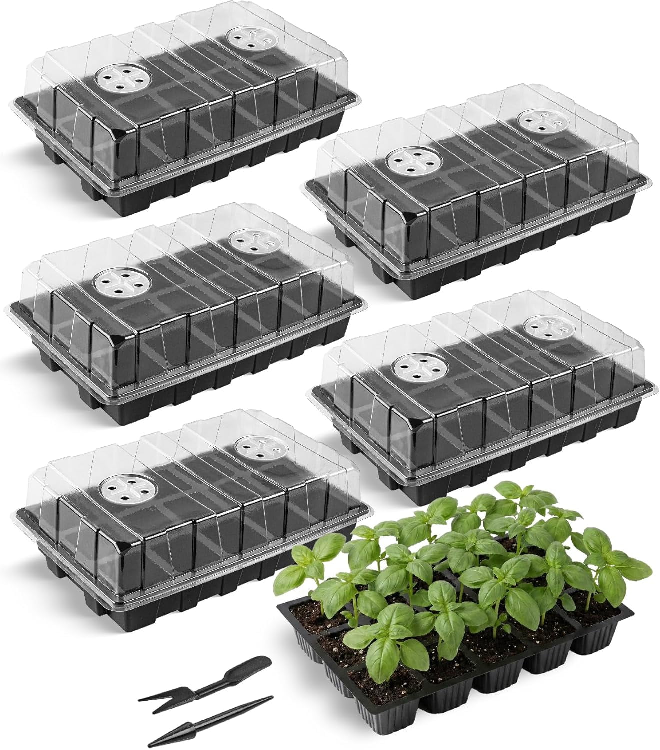 Mr. Pen 5-Set Seed Starter Tray Kits, Durable Plant Germination Trays ...