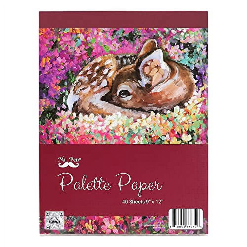 Mr. Pen- 9"x12", 40 Sheets, Palette Paper Paint Pad, Acrylic Paint ...
