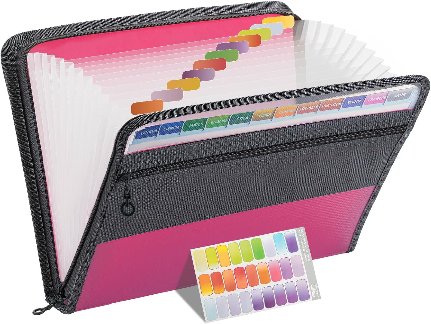 Mr. Pen- Accordion File Organizer, 13 Pockets, Pink, Document Organizer ...