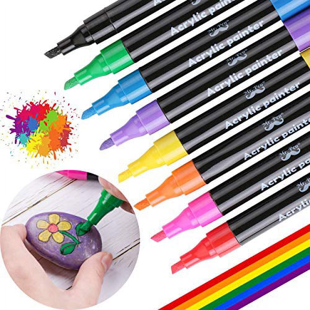 Mr. Pen- Acrylic Paint Marker Pens, 8 Colors, Acrylic Paint Pens for ...
