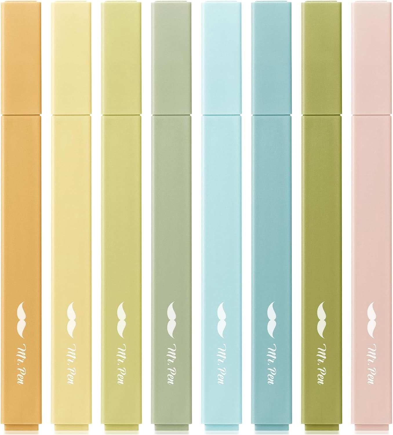Mr. Pen- Aesthetic Highlighters, 8 Pack, Chisel Tip, Natural Vintage ...