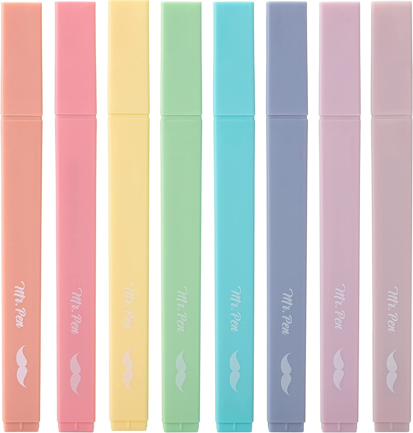 Mr. Pen Highlighters Set, 8 Pieces, Quick-Drying, Smudge-Resistant ...