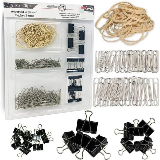 Mr. Pen- Office Supplies Set: Assorted Binder Clips (5 Large, 10 Medium ...