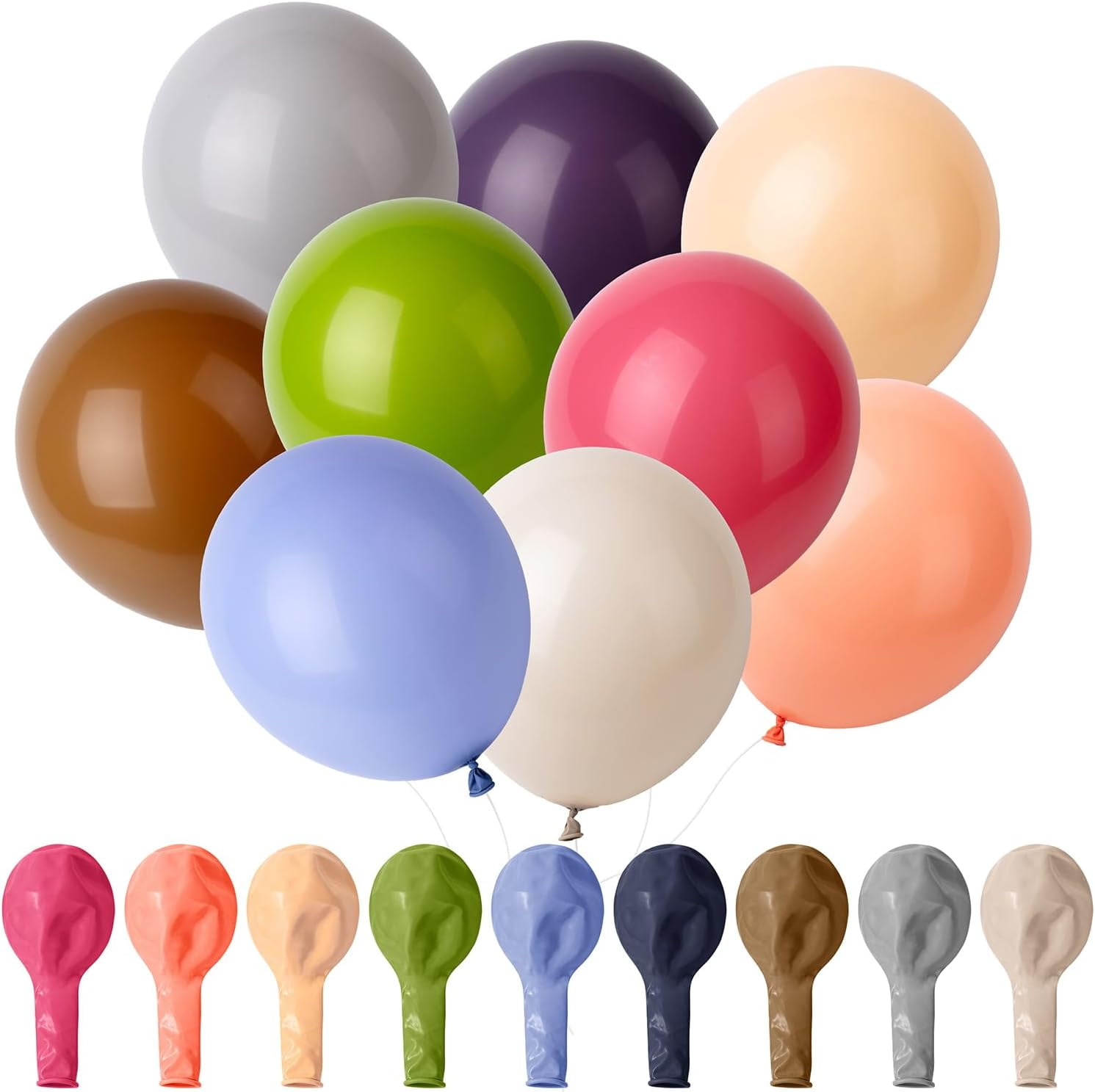 Mr. Pen- Balloons, 54 Pack, 12-Inch, Morandi Color, Party Balloons ...