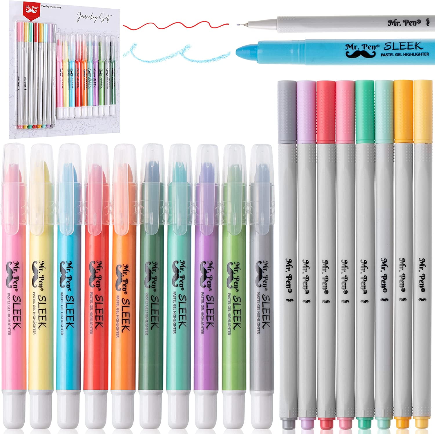 Mr. Pen- 18 Pcs Bible Journaling Kit, Pastel Gel Highlighters and ...