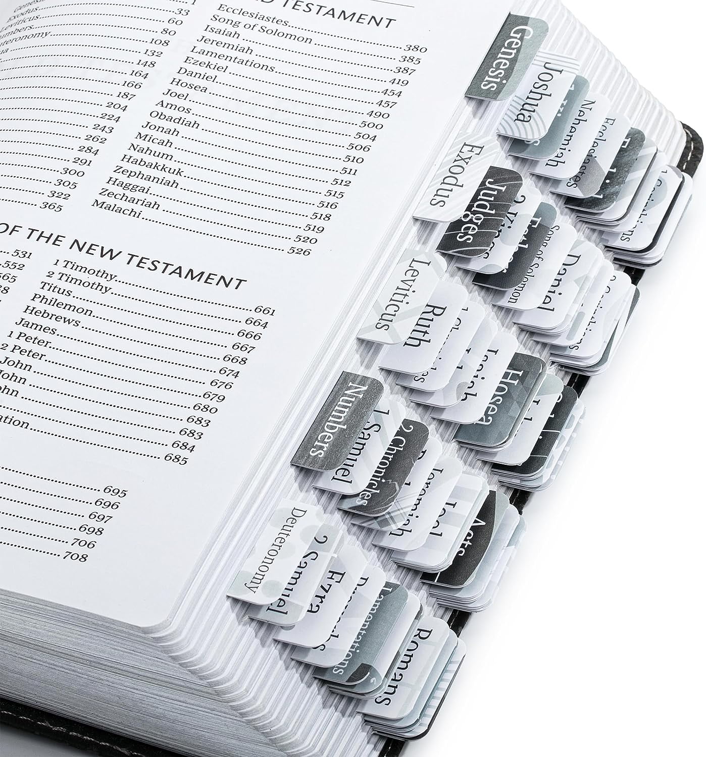 Mr. Pen- Christian Bible Tabs, 75 Gray Theme Tabs for Scripture ...