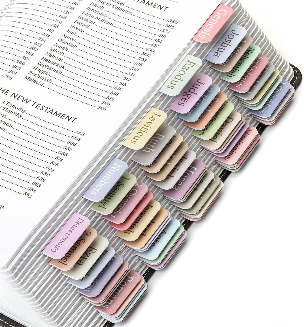 Mr. Pen Bible Tabs, 75 Laminated Tabs, Morandi Minimal Style, Old and ...
