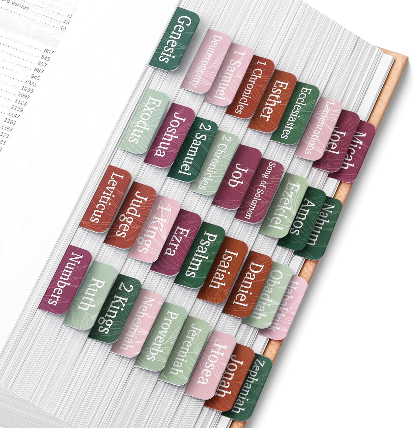 Mr. Pen- Bible Tabs, 75 Tabs, Secret Garden, Laminated Bible Tabs for ...