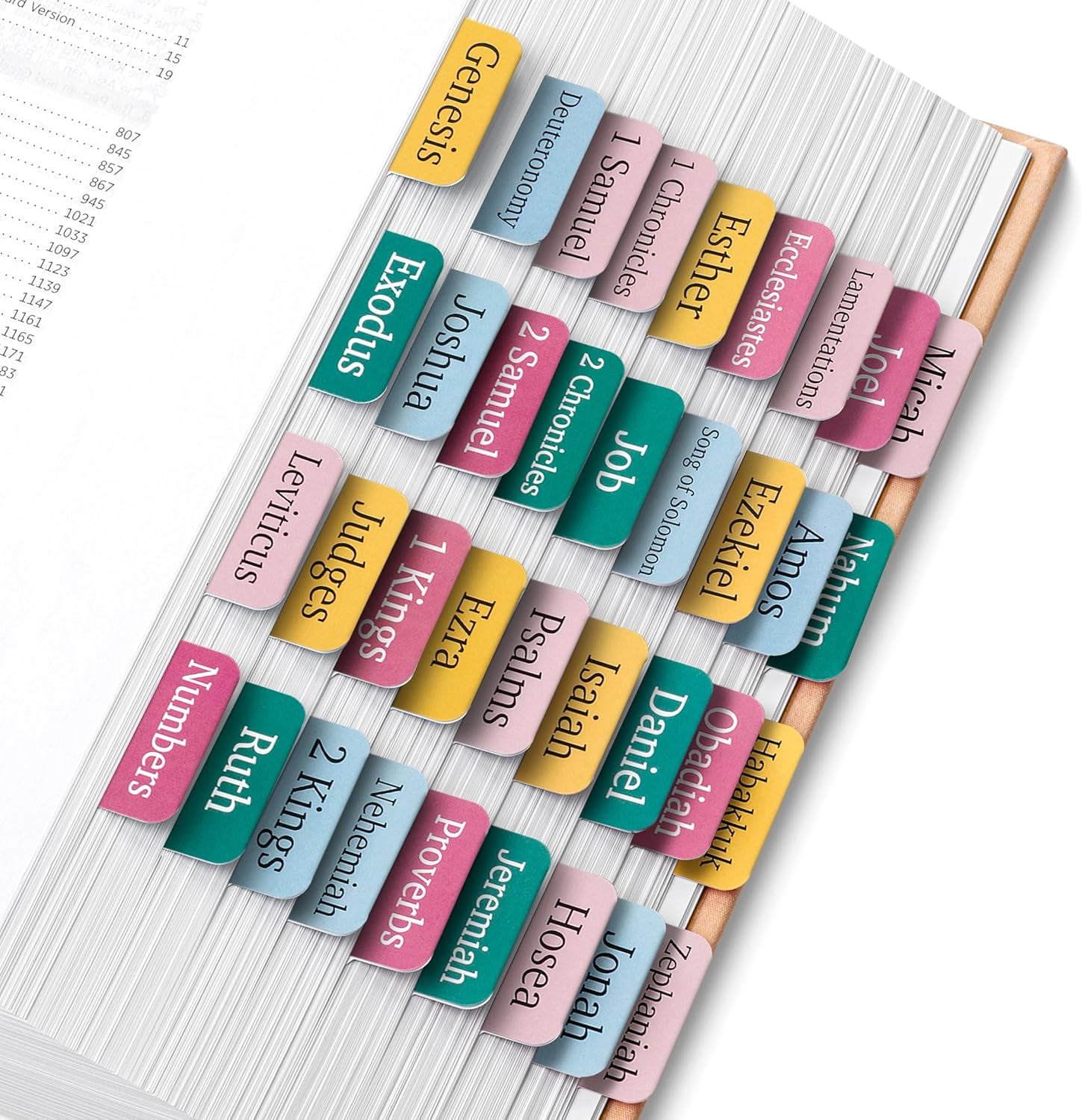 Mr. Pen- Bible Tabs, 75 Tabs, Serene Spring, Laminated Bible Tabs for Women and Men, Bible Tabs ...