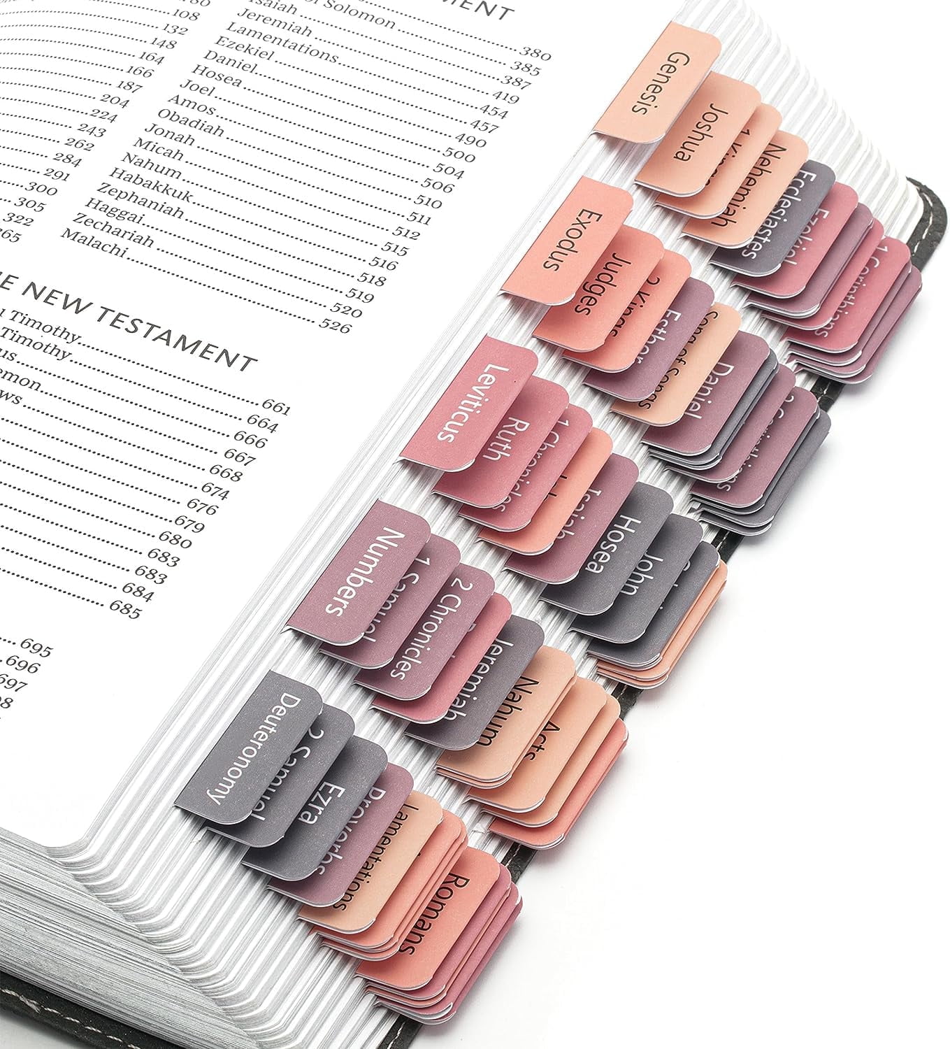 Mr. Pen Bible Tabs, 75 Laminated Bible Page Markers, Sunset Shades ...