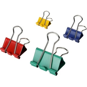Officemate Mini Binder Clips, Assorted Colors, 60 Clips per Tub (31024 ...