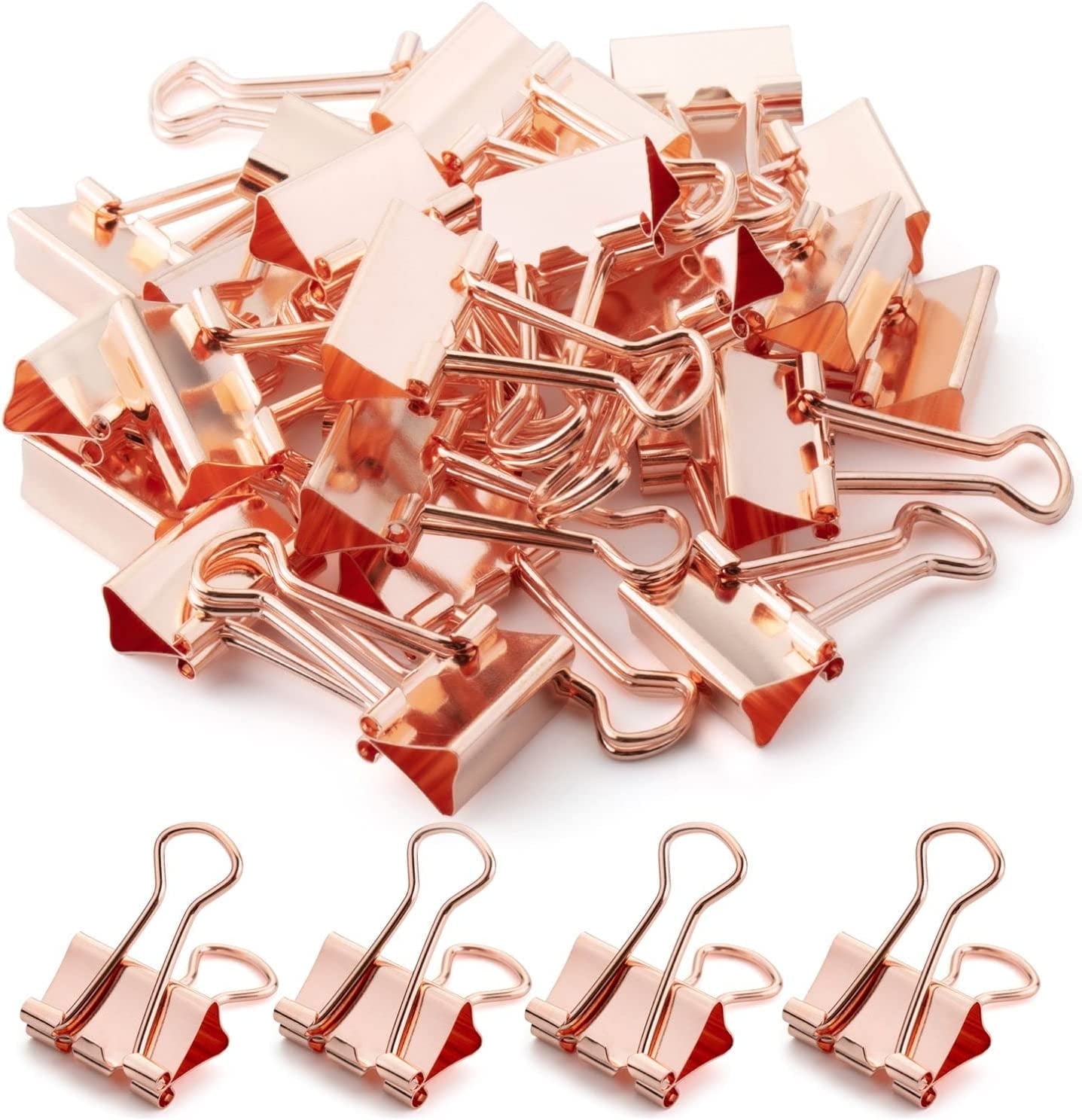 Mr. Pen- Small Binder Clips, 50 Pack, Rose Gold, Perfect for Office ...