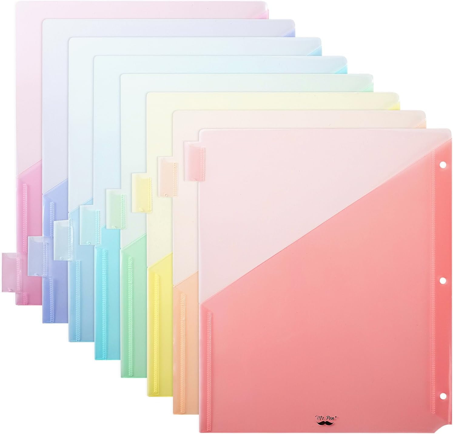 Mr. Pen Dividers Binder with Pockets and Tabs, 8 Counts - Walmart.com