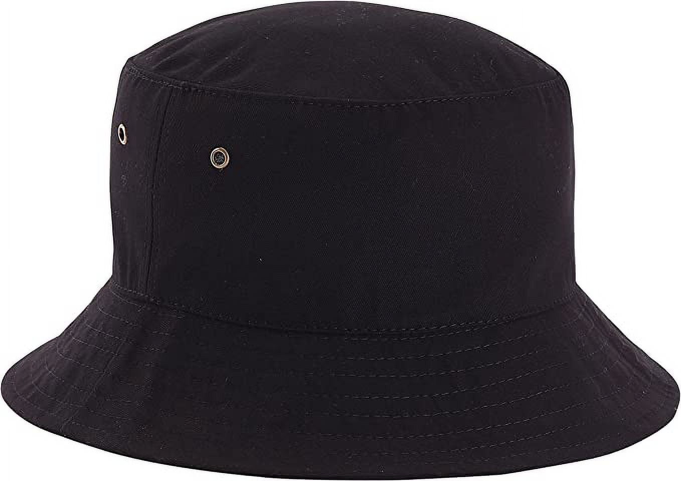 Mr. Pen Bucket Hat, Black, Poly-Cotton, Breathable Summer Hat for Men, UV Sun Protection ...