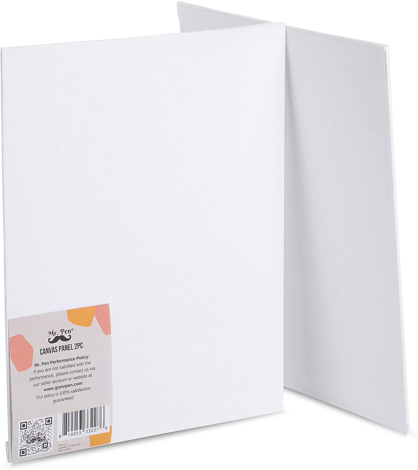 Mr. Pen Canvas Panels, 8x10 Inch, 2pk, Triple Primed for Oil & Acrylic ...