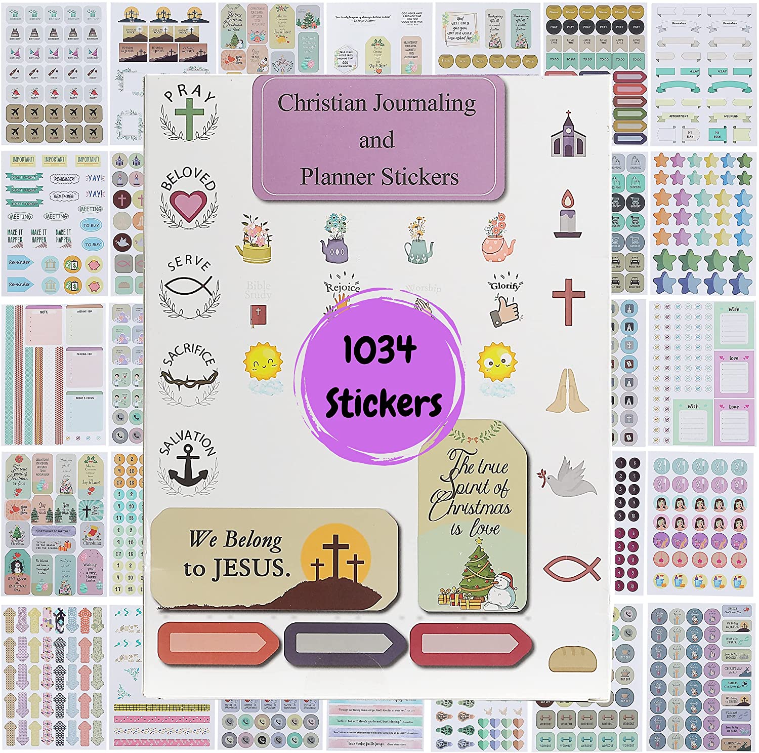 Planner Essentials Mini Stickers Seasons, 578 Journaling Supplies for ...