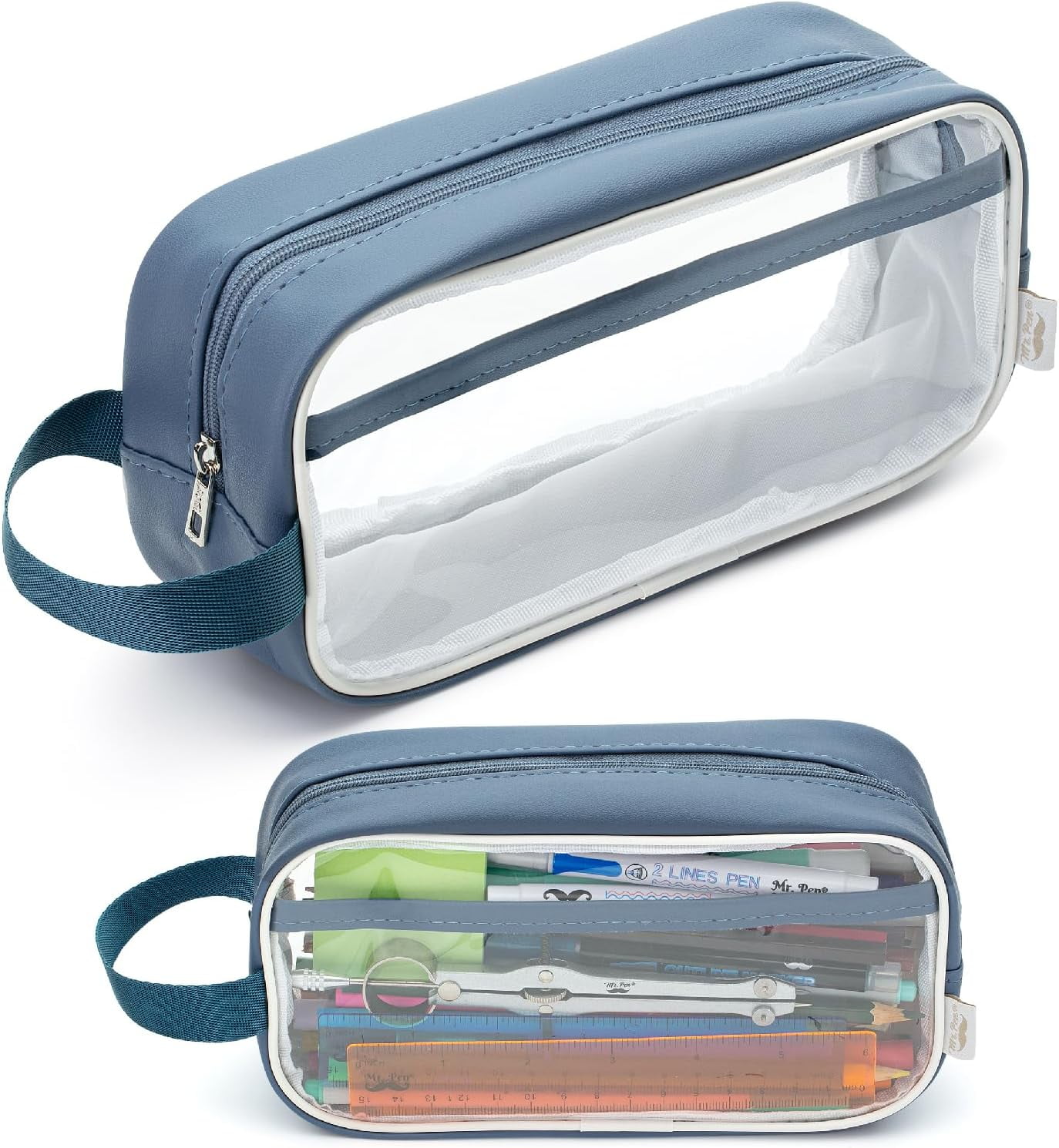 Mr. Pen- Clear Pencil Pouch, Blue, Clear Pencil Case, Pencil Bags ...