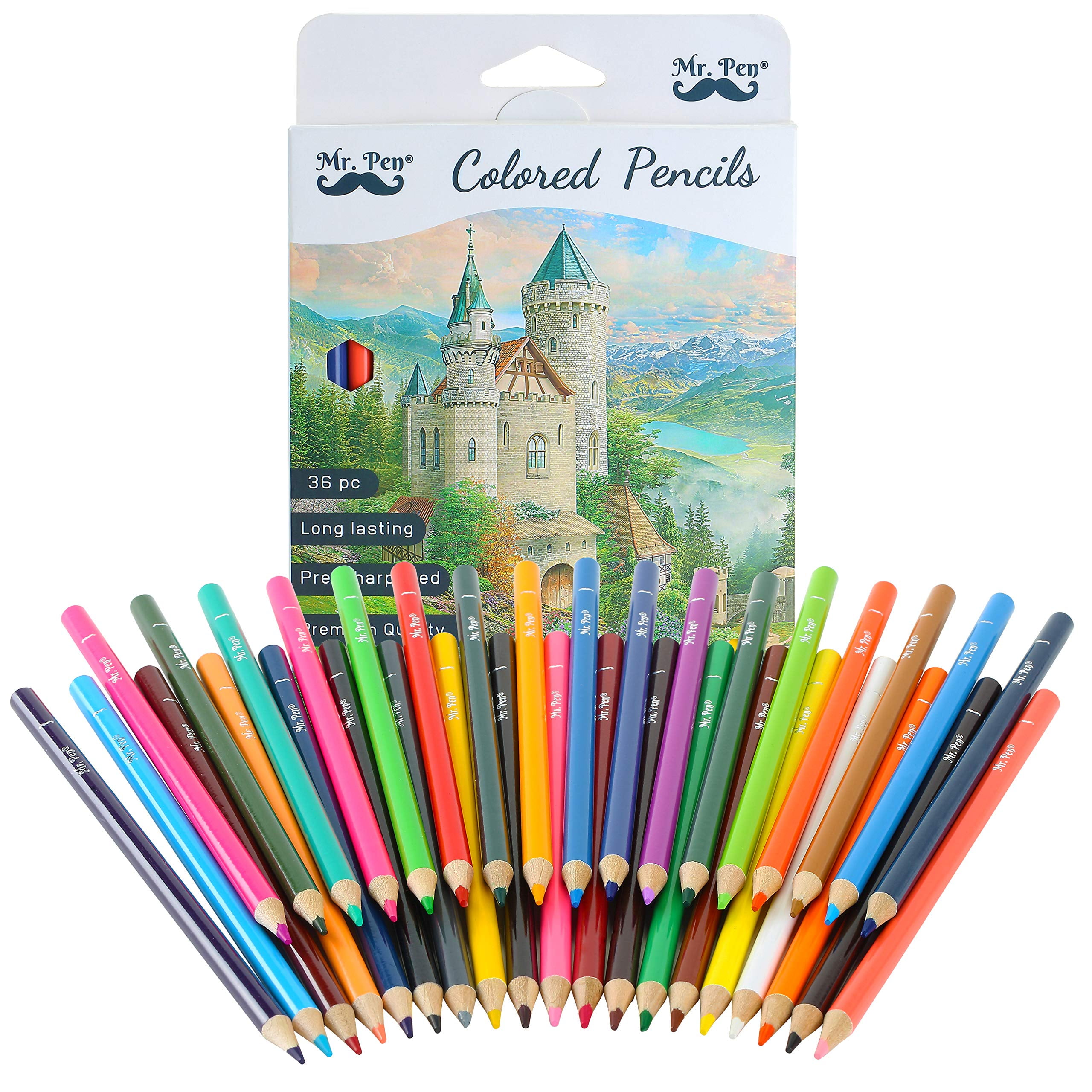 Mr. Pen- Colored Pencils, 36 Pack, Soft Core, Colored Pencils for Adult ...