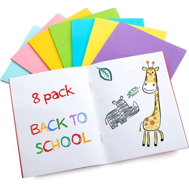 Mr. Pen- Colorful Blank Books, 4.2 x 5.5 Inches, 32 Pages, 8 Pack ...