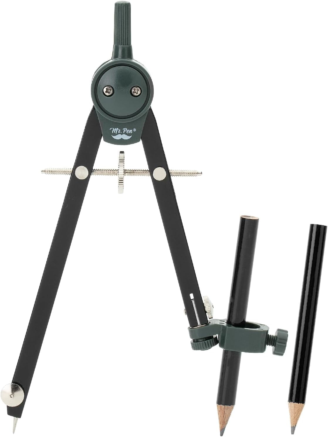 Mr. Pen- Compass for Geometry, Black, Compass with Pencil, Drawing ...