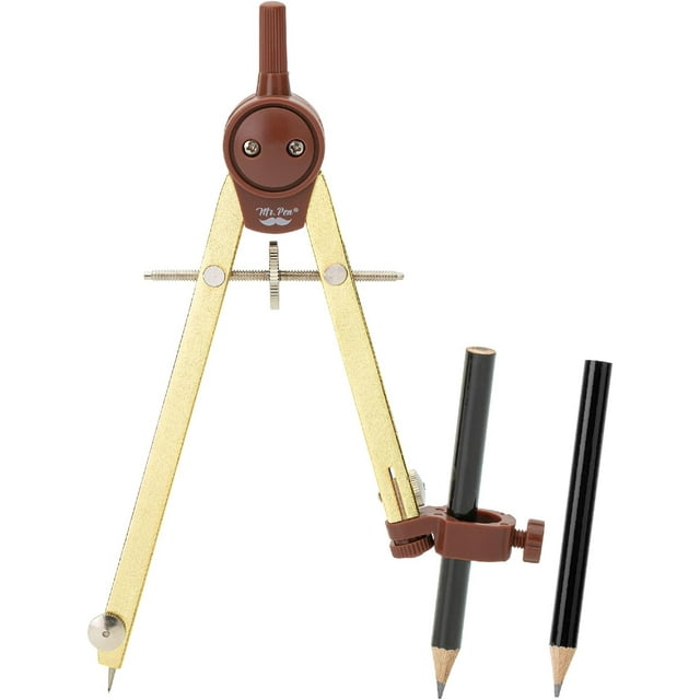 Mr. Pen- Compass for Geometry, Gold, Compass with Pencil, Drawing ...