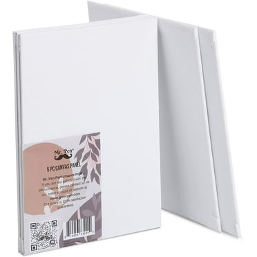 12x16" Canvas Boards for Painting, 6 Pack 100% Cotton Square Triple ...