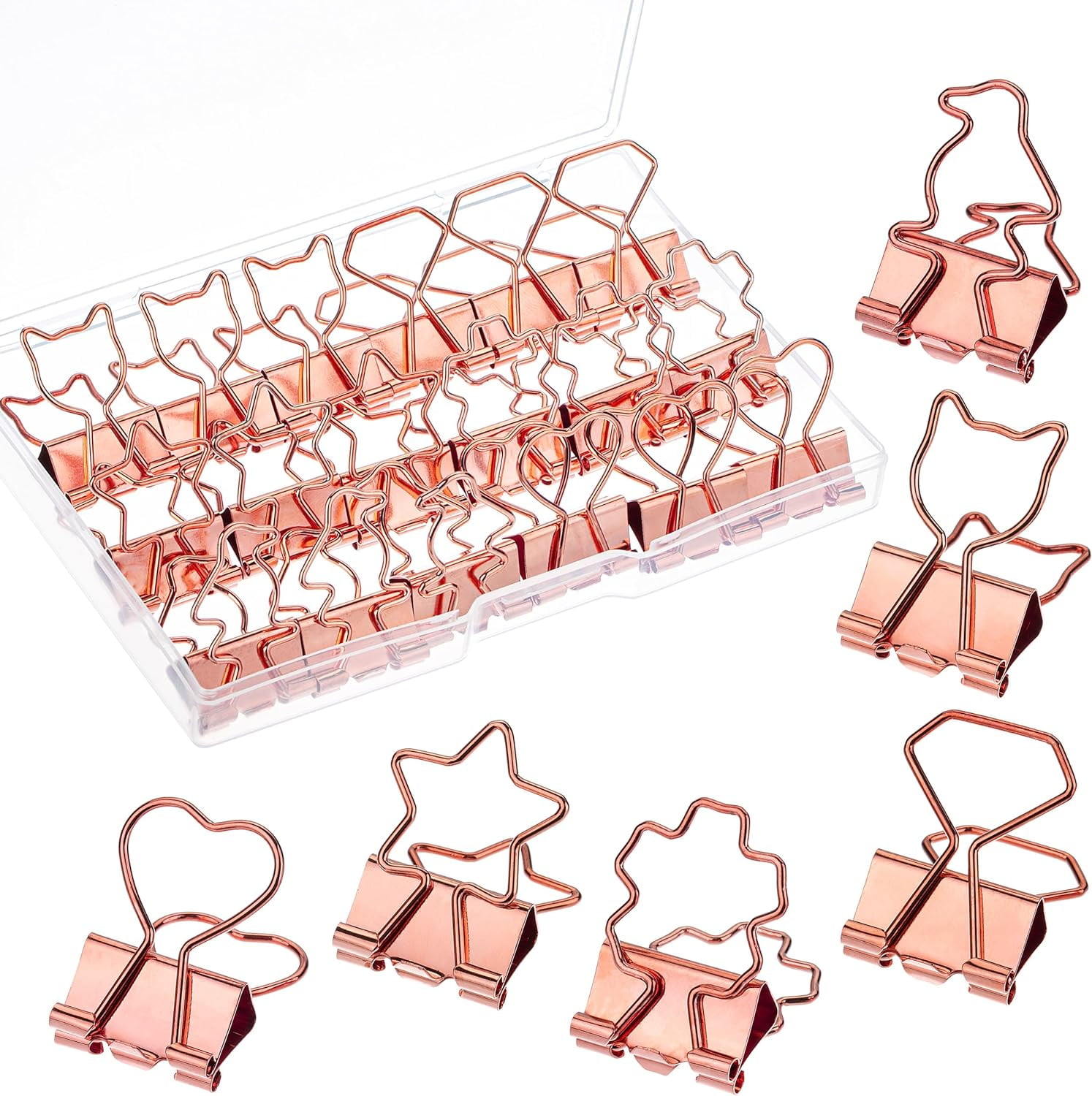 Mr. Pen- Cute Binder Clips, 18 pcs, 6 Styles, Binder Clips Medium ...