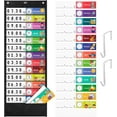 Mr. Pen- Daily Schedule Pocket Charts, 13+1 Pocket, 26 Double Sided ...