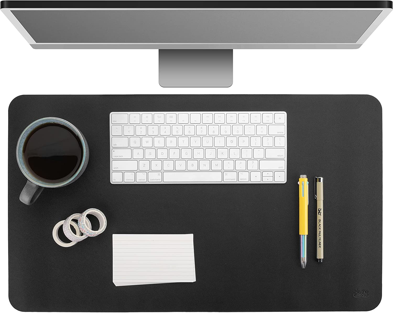 Mr. Pen- Large Dual-Sided Desk Mat, 23.6" x 13.7", PU Leather Office ...