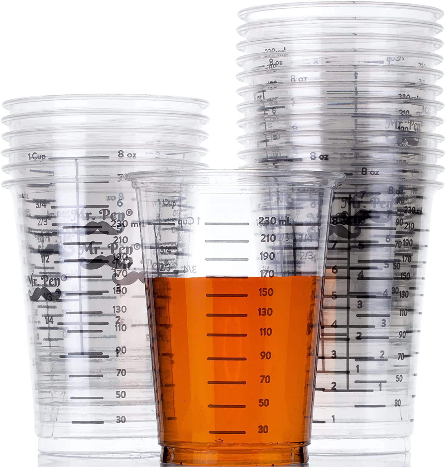 Mr. Pen- 20 Pack Disposable Measuring Cups for Resin and Paint, 8 oz ...