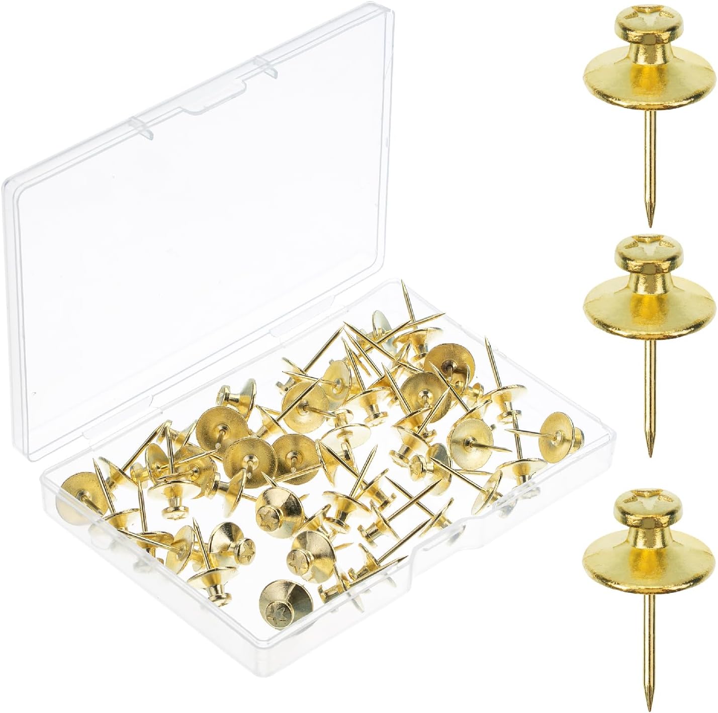 Ook 122674 White Thumb Tacks - Walmart.com