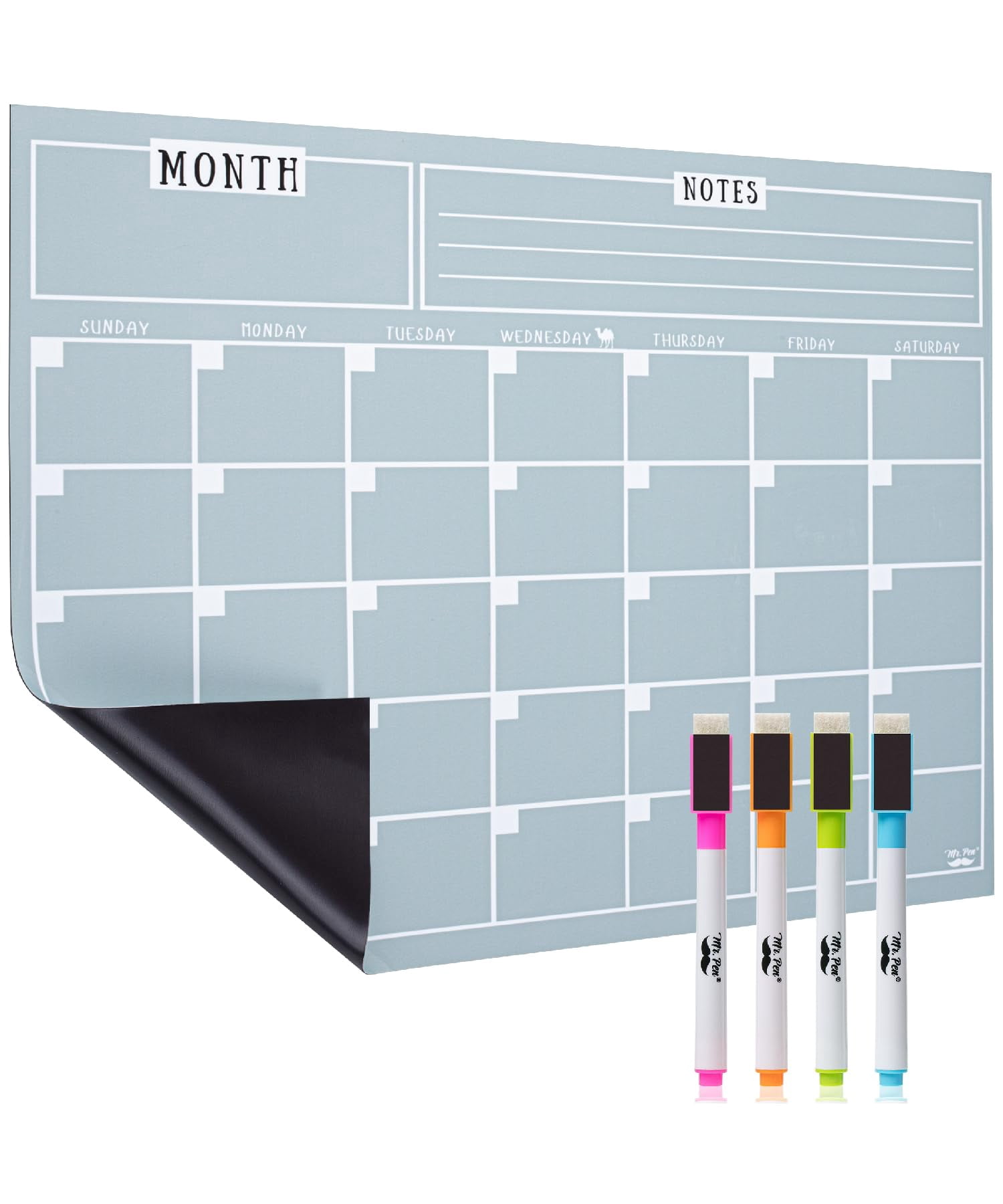 Mr. Pen- Dry Erase Calendar for Fridge, Magnetic, 14.7 x 11.8 ...
