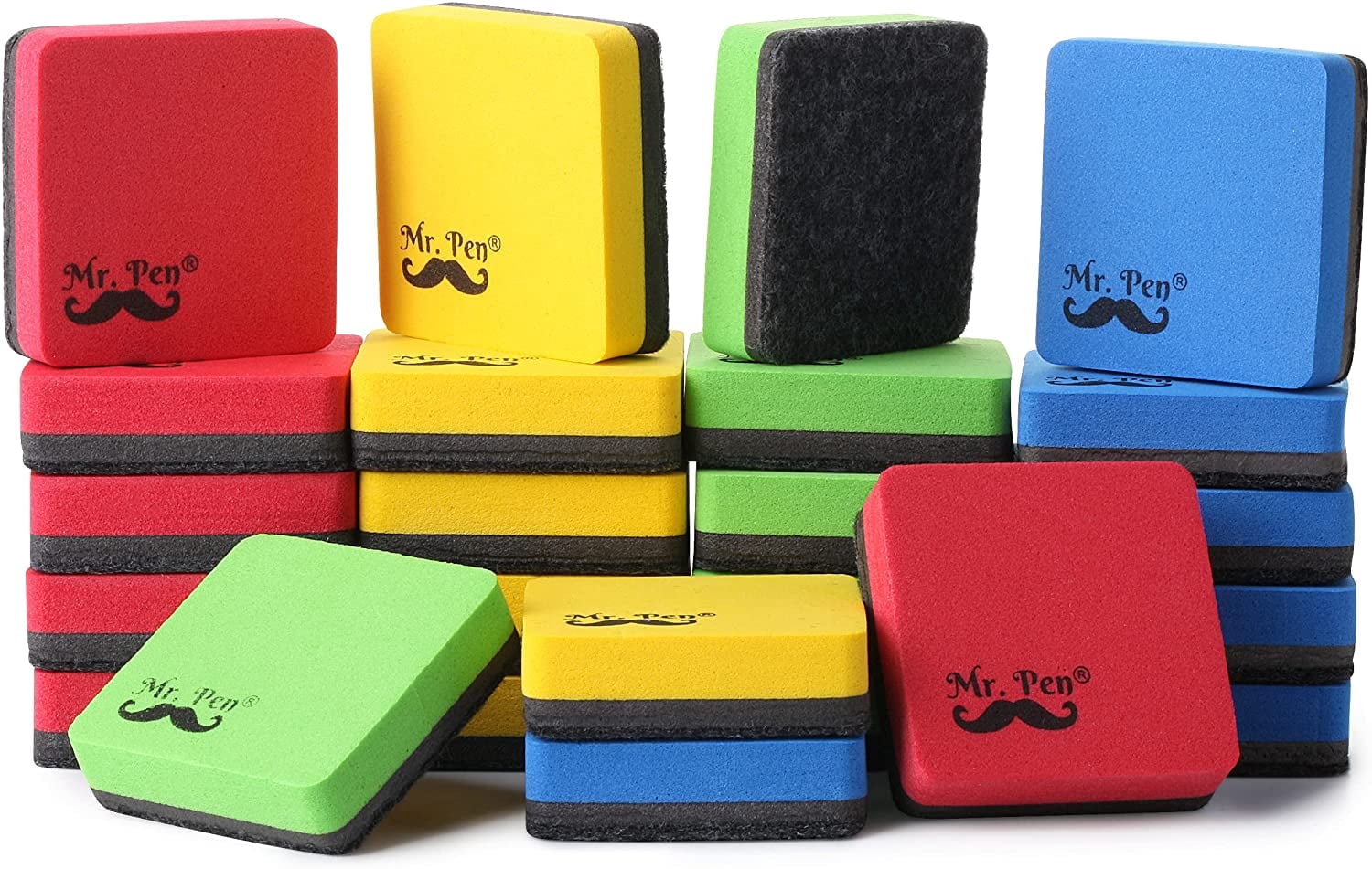 Mr. Pen- Dry Erase Erasers, 24 Pack, Dry Erasers, Dry Erase Board ...