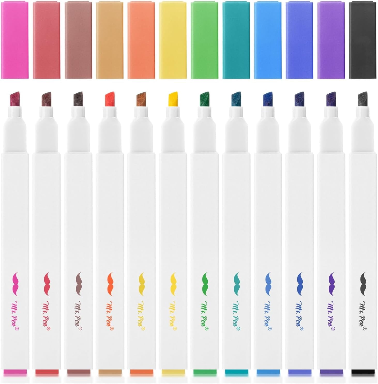 Mr. Pen- Dry Erase Markers, Chisel Tip, 12 Pack, Vibrant Colors ...