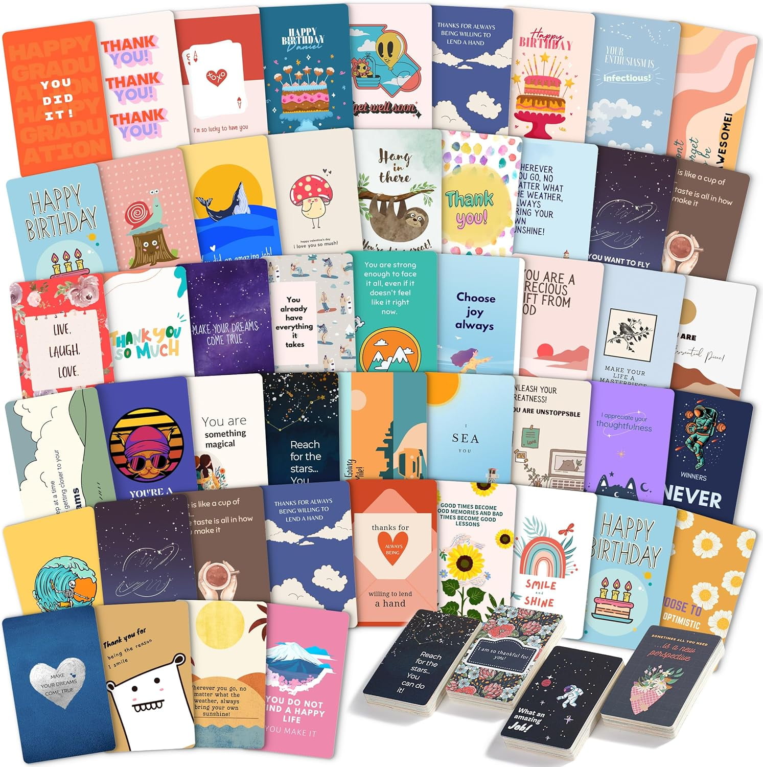 Mr. Pen Encouragement Cards Set 100 pcs Inspirational Motivational ...