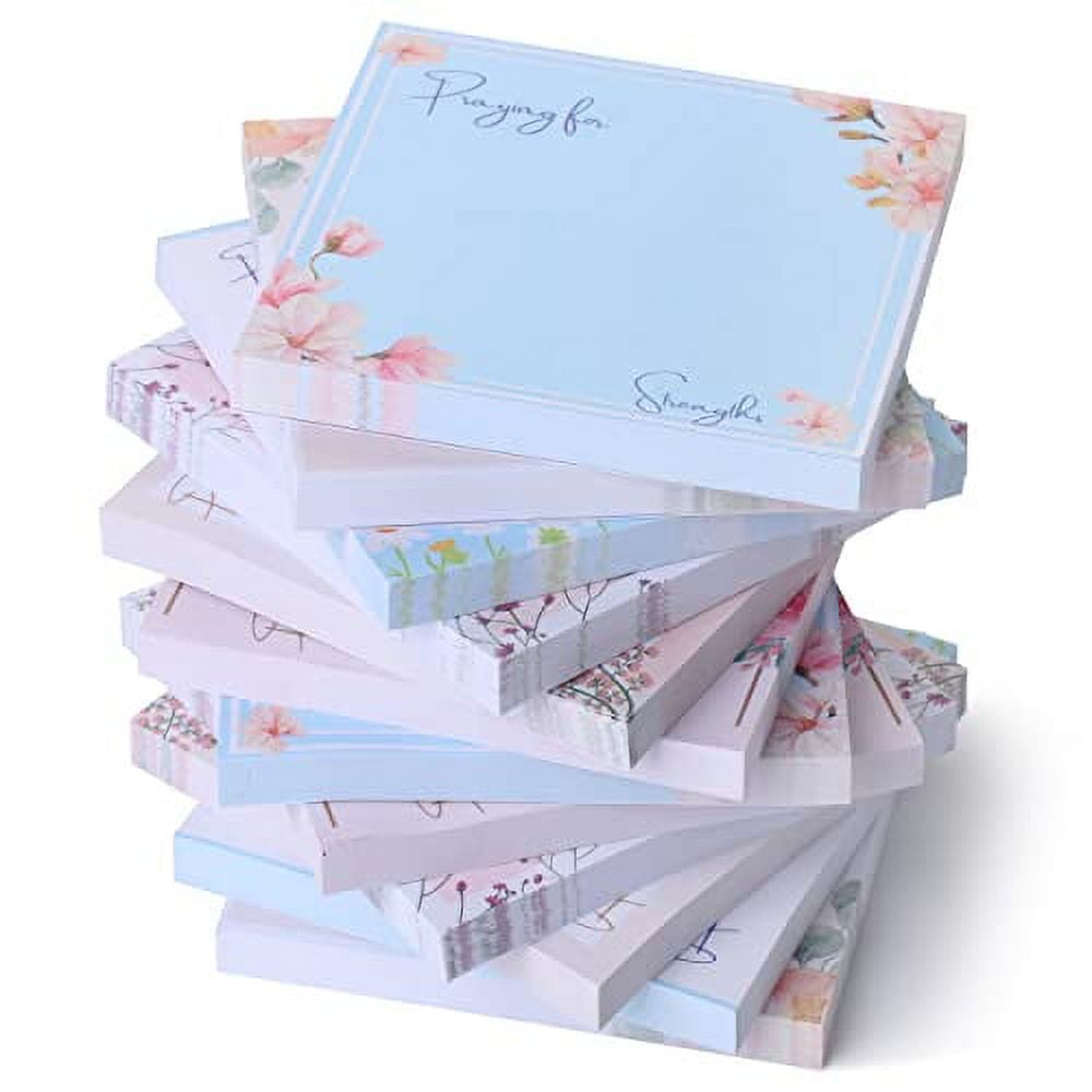 Mr. Pen- Floral Sticky Notes, 3"x3", 12 Pads, 696 Sheets, Bible Sticky ...